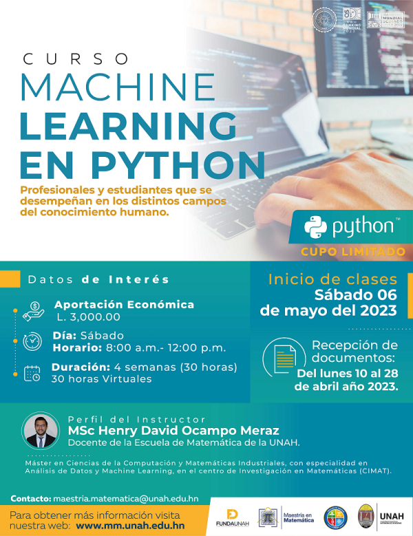 Curso de Introducción a Machine Learning en Python Curso de Introducción a Machine Learning en Python